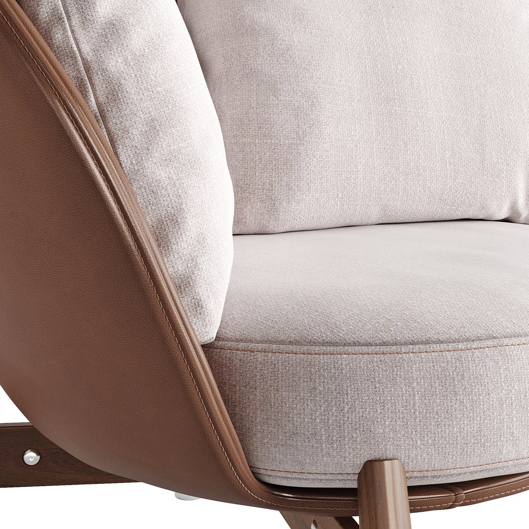 3D Flexform Armchair Eri Model - TurboSquid 2411552