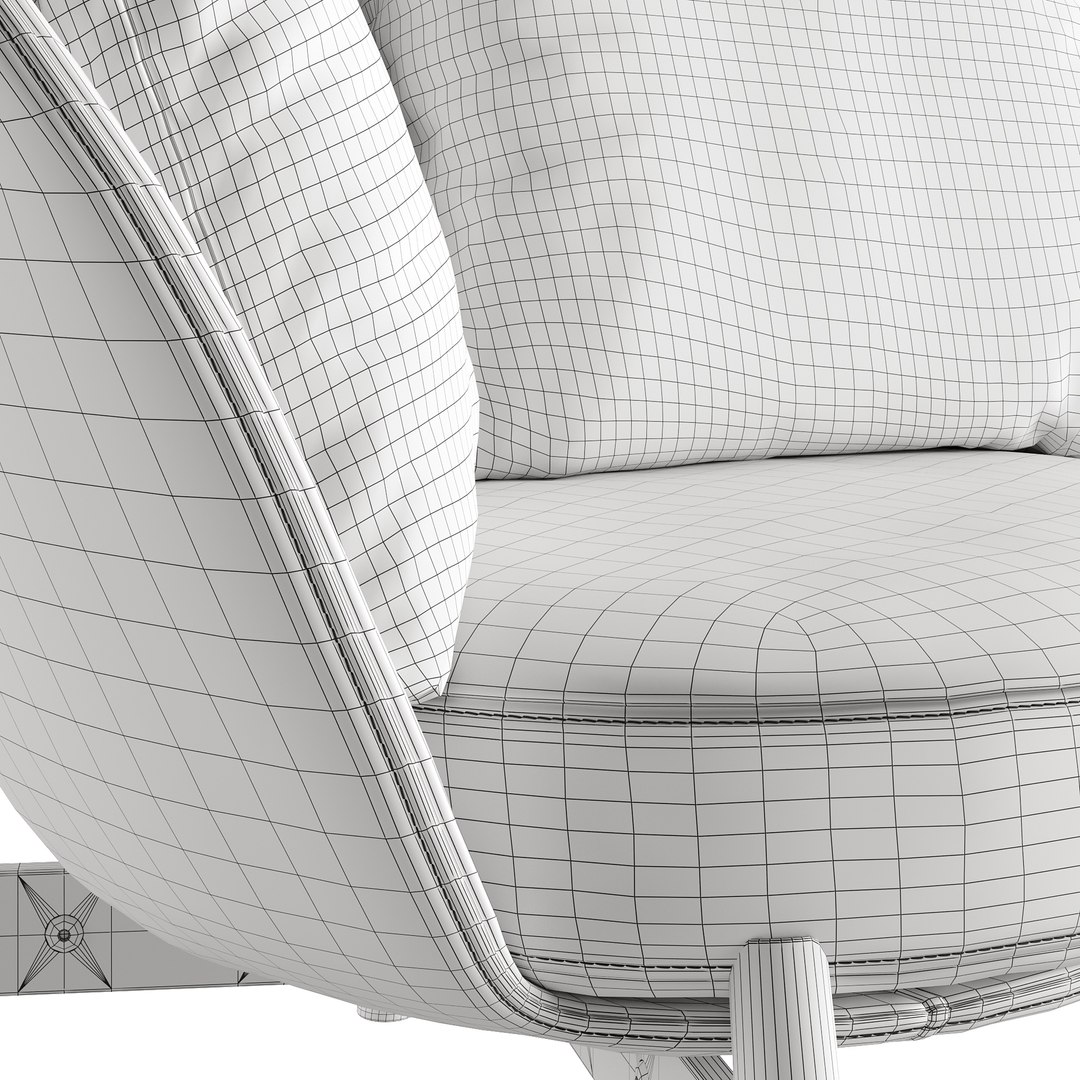 3D Flexform Armchair Eri Model - TurboSquid 2411552