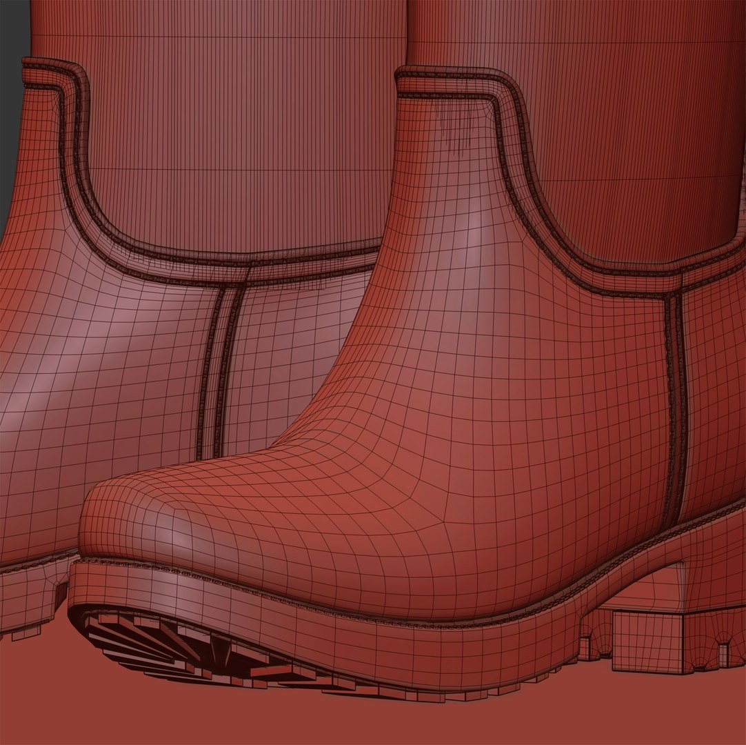 3D Moncler Simone Rocha Rebekah Rain Boots - TurboSquid 1752711