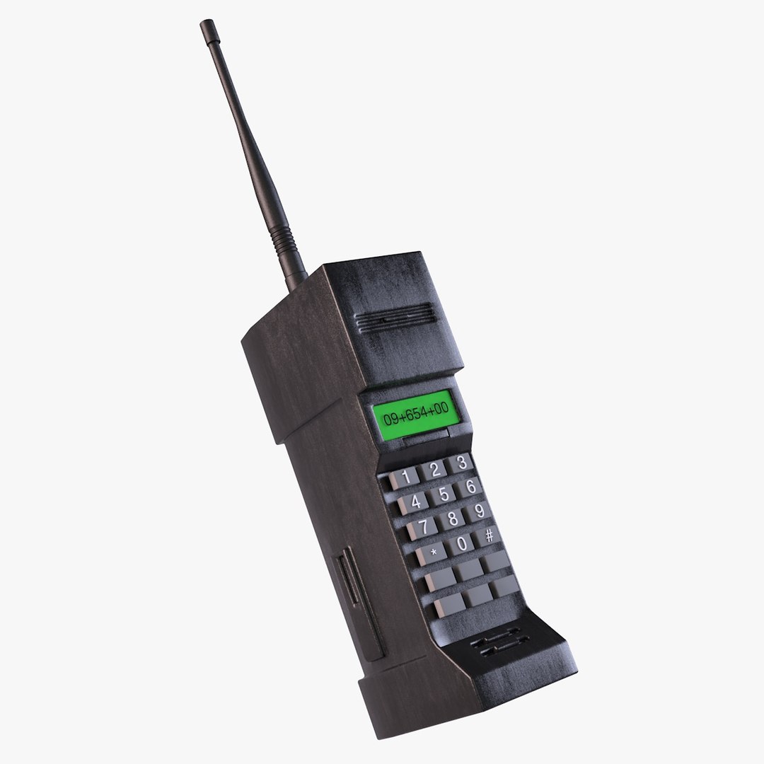 3D retro cell phone - TurboSquid 1909207