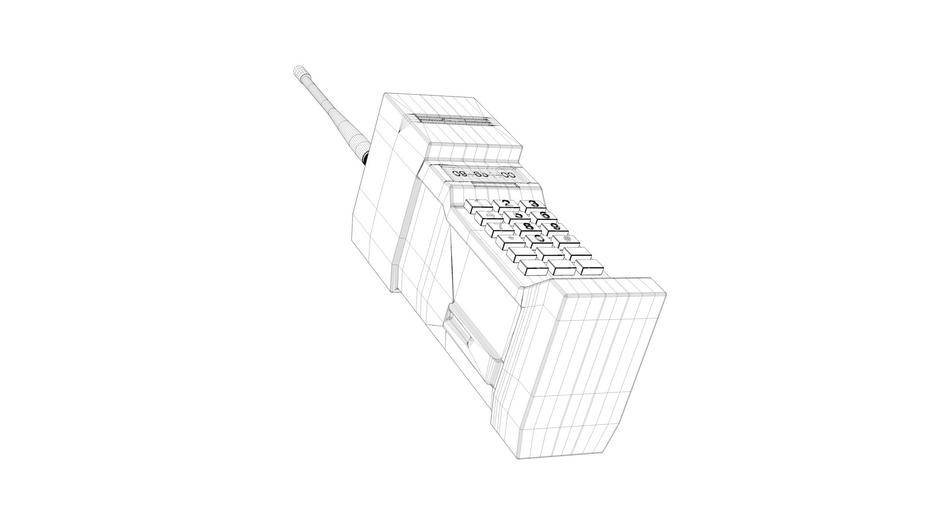 3D Retro Cell Phone - TurboSquid 1909207