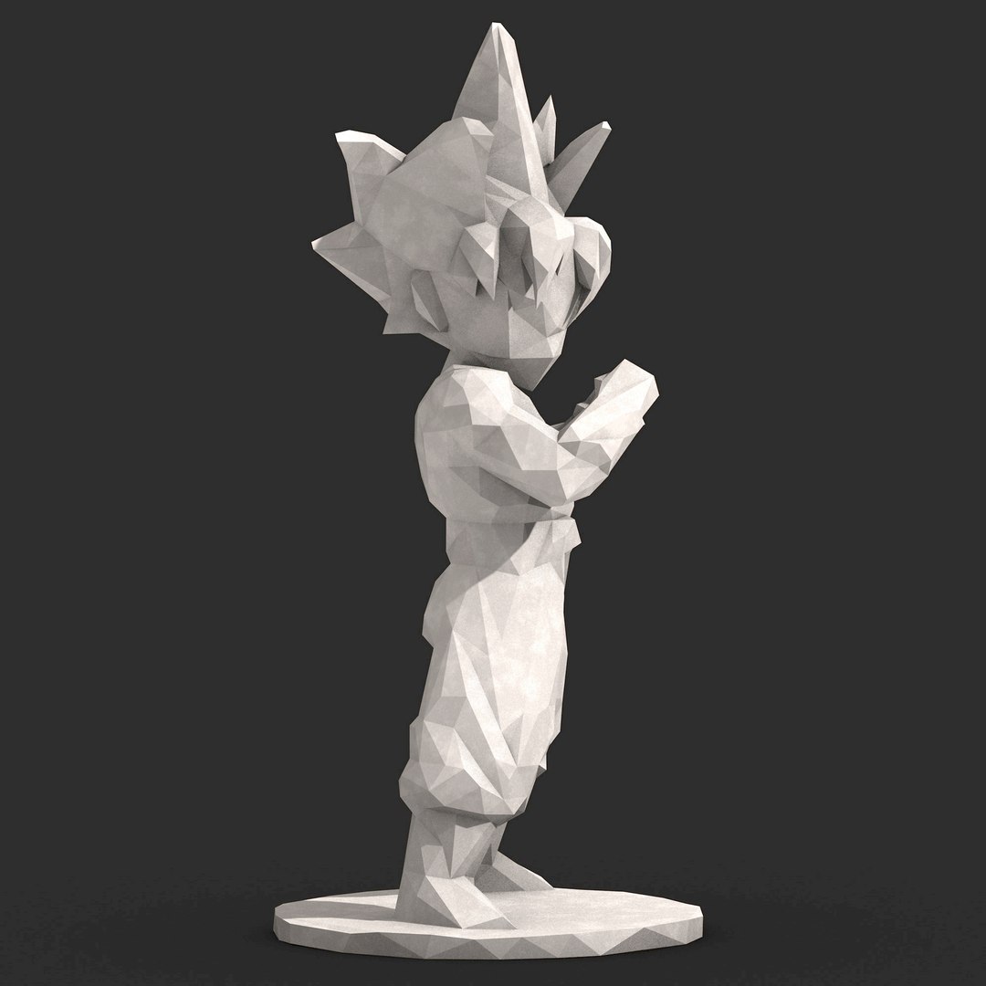 Goku Dragon Ball Low Poly 6 Model - TurboSquid 2301418