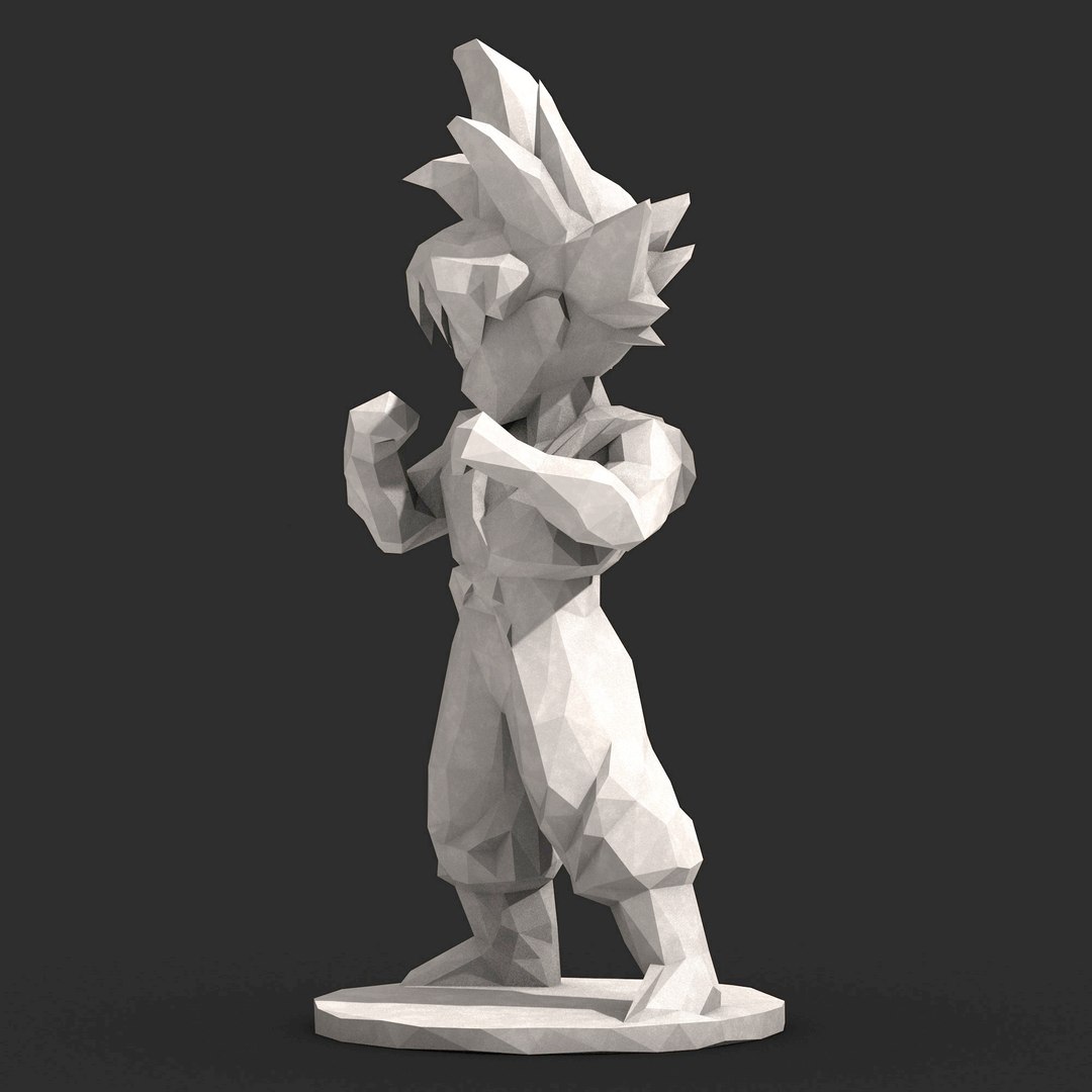 Goku Dragon Ball Low Poly 6 Model - TurboSquid 2301418