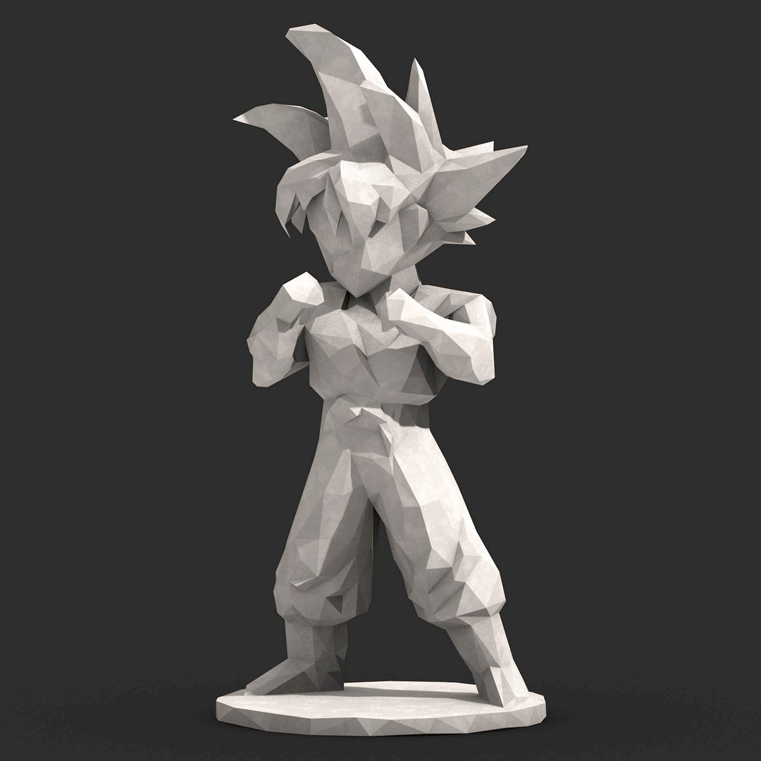 Goku Dragon Ball Low Poly 6 Model - TurboSquid 2301418