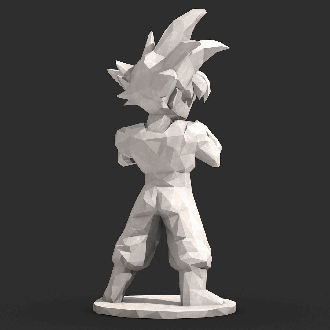 Goku Dragon Ball Low Poly 6 Model - TurboSquid 2301418