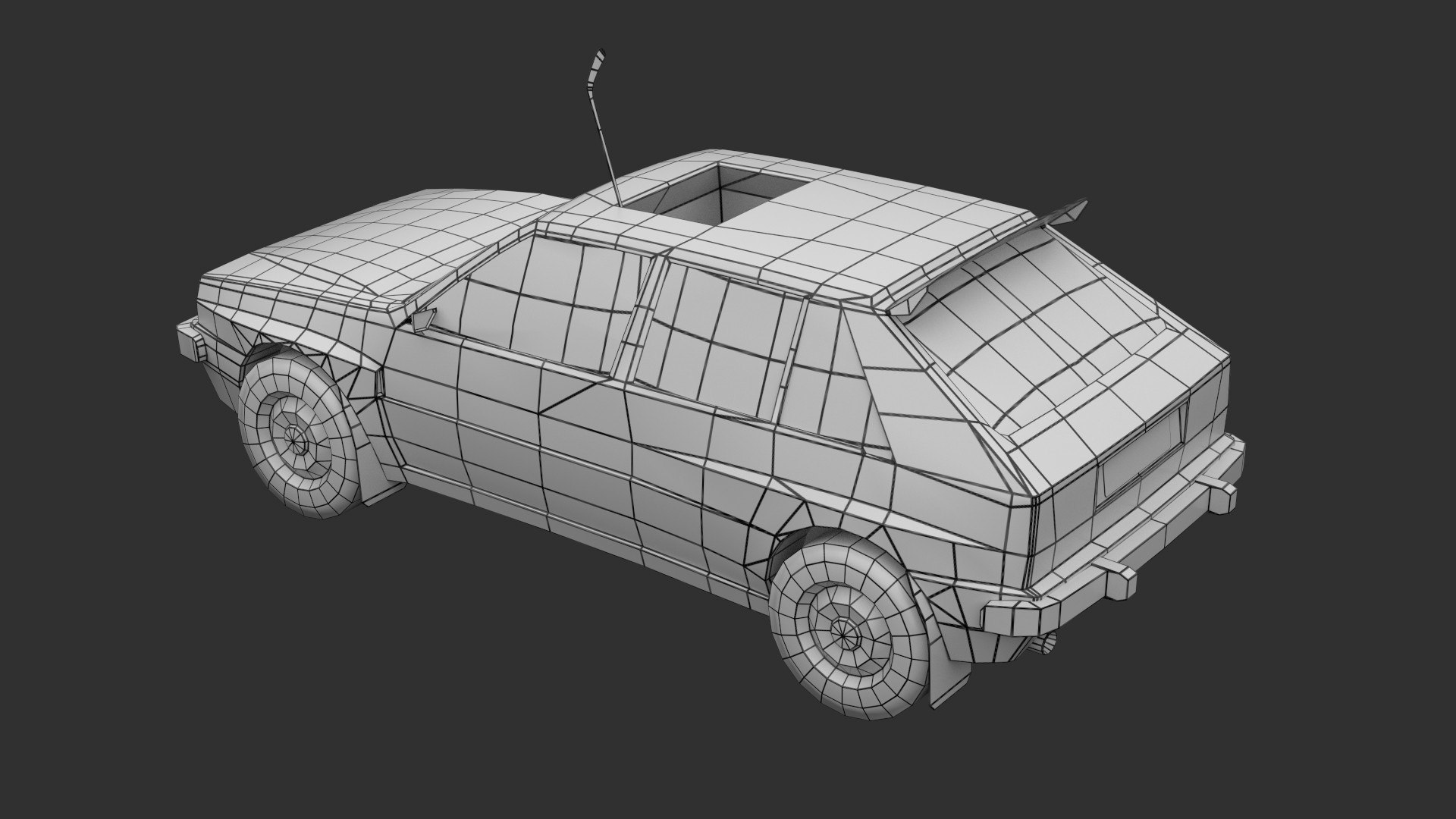 Charade Car - Game Ready 3D Model - TurboSquid 2343563