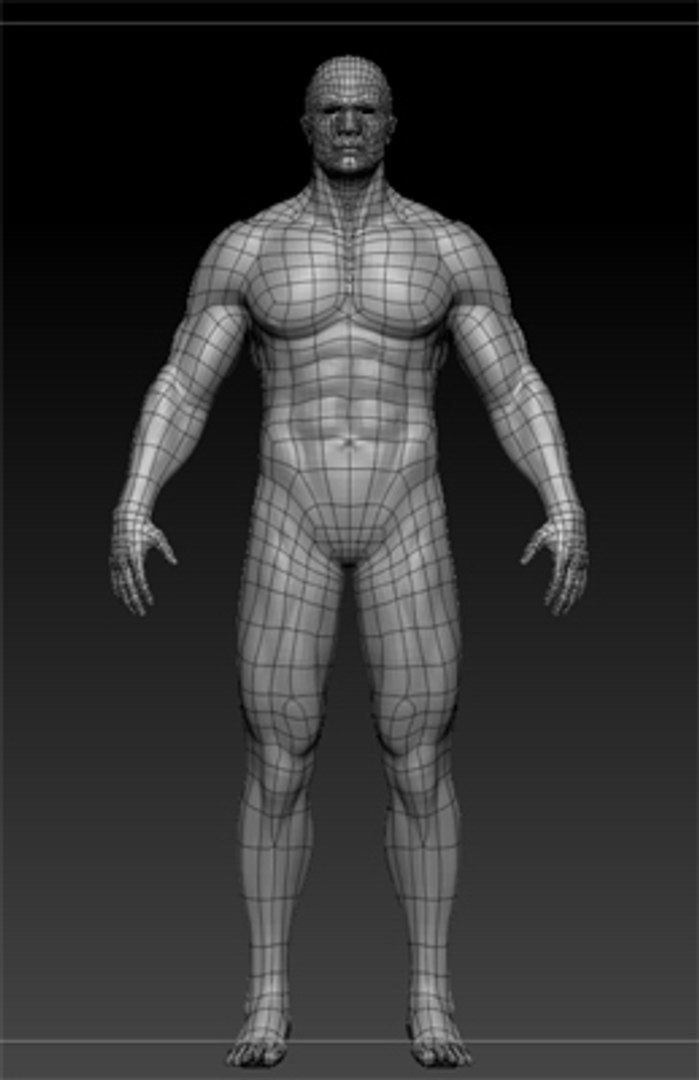 Realistic Bodybuilder Body 3ds