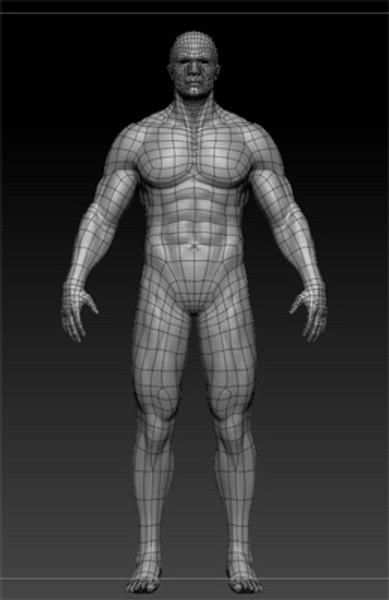 realistic bodybuilder body 3ds