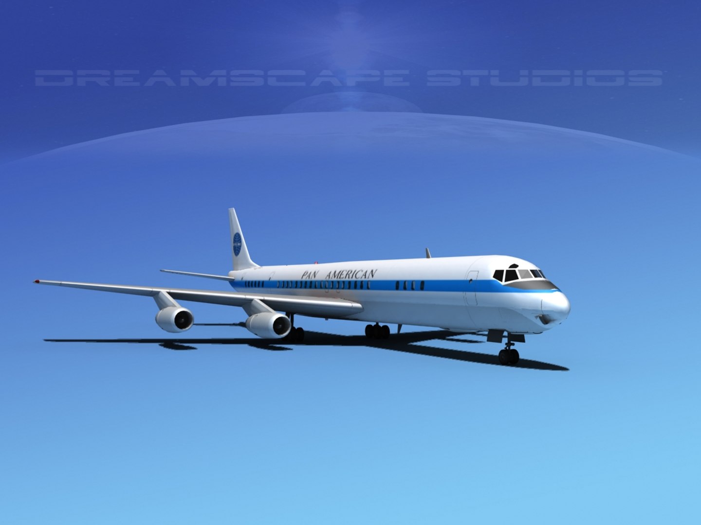 3d Douglas Dc-8 Model
