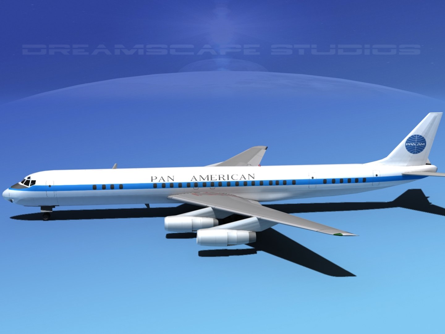 3d Douglas Dc-8 Model