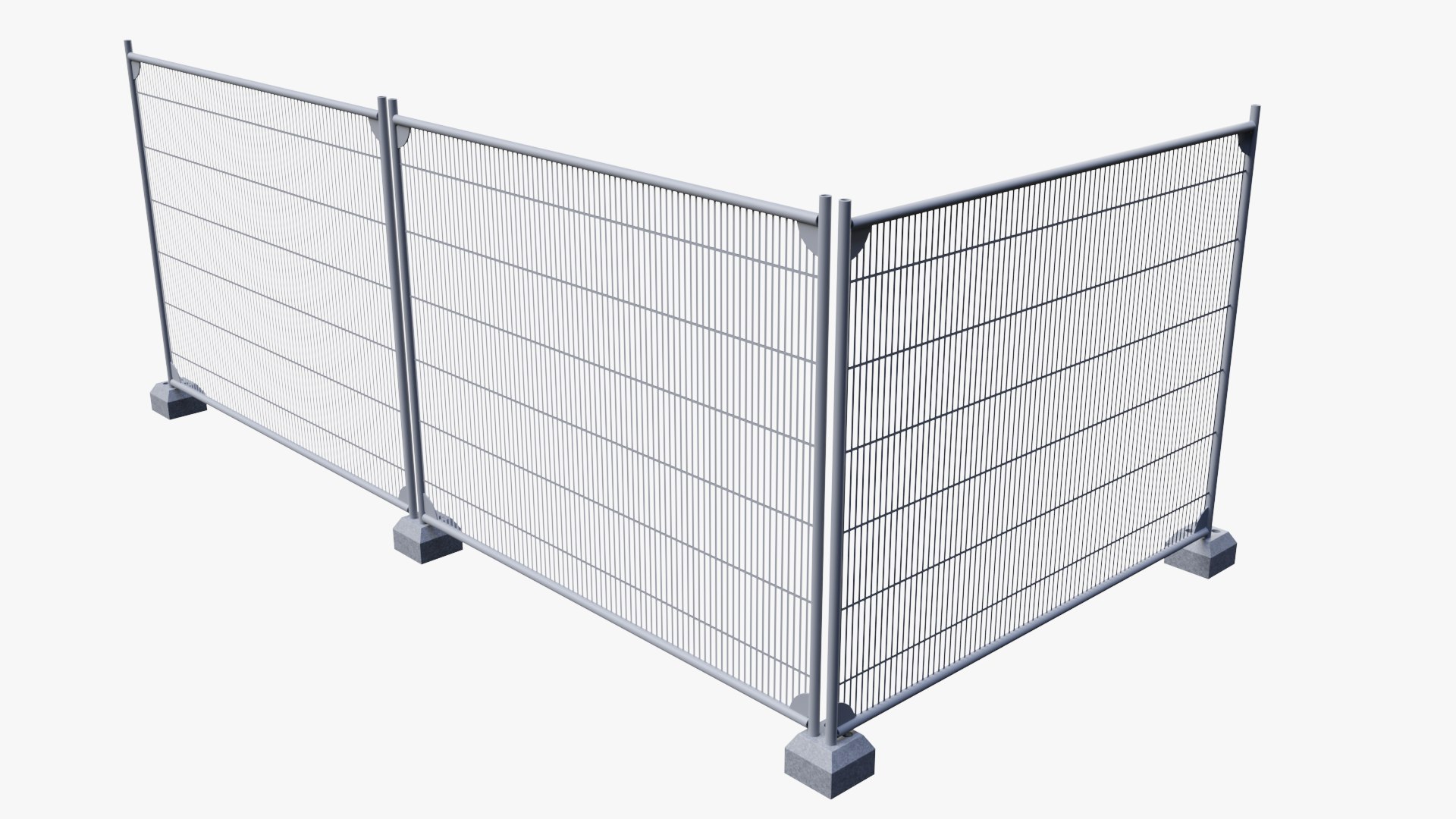 Fence Section Procedurally Model - TurboSquid 1468487