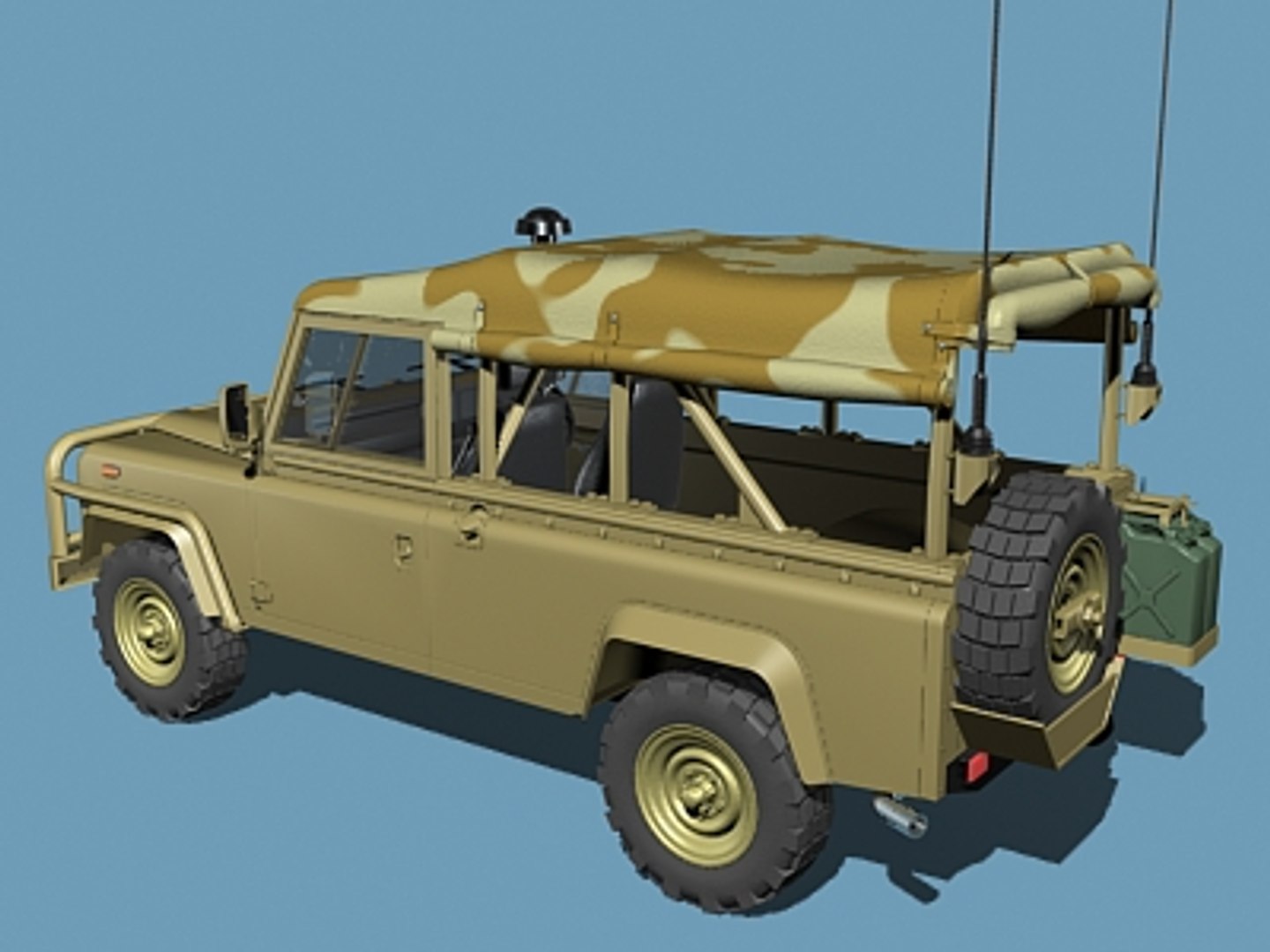Defender Military Jeep 3ds