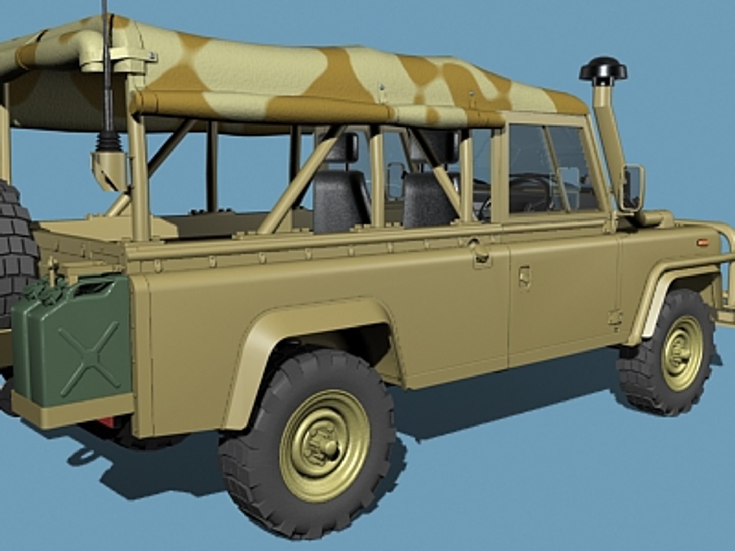 Defender Military Jeep 3ds