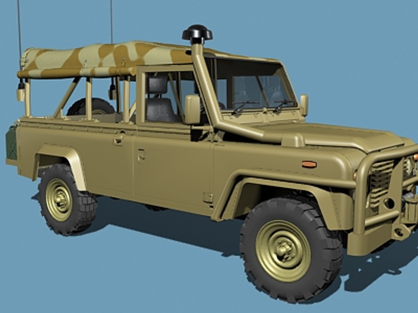 Defender Military Jeep 3ds
