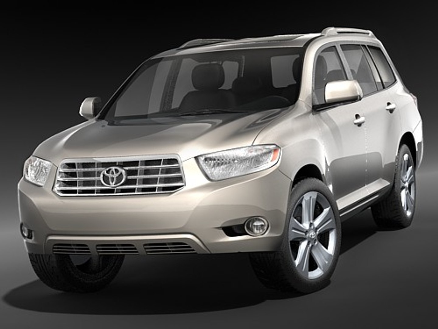 toyota highlander 3d model