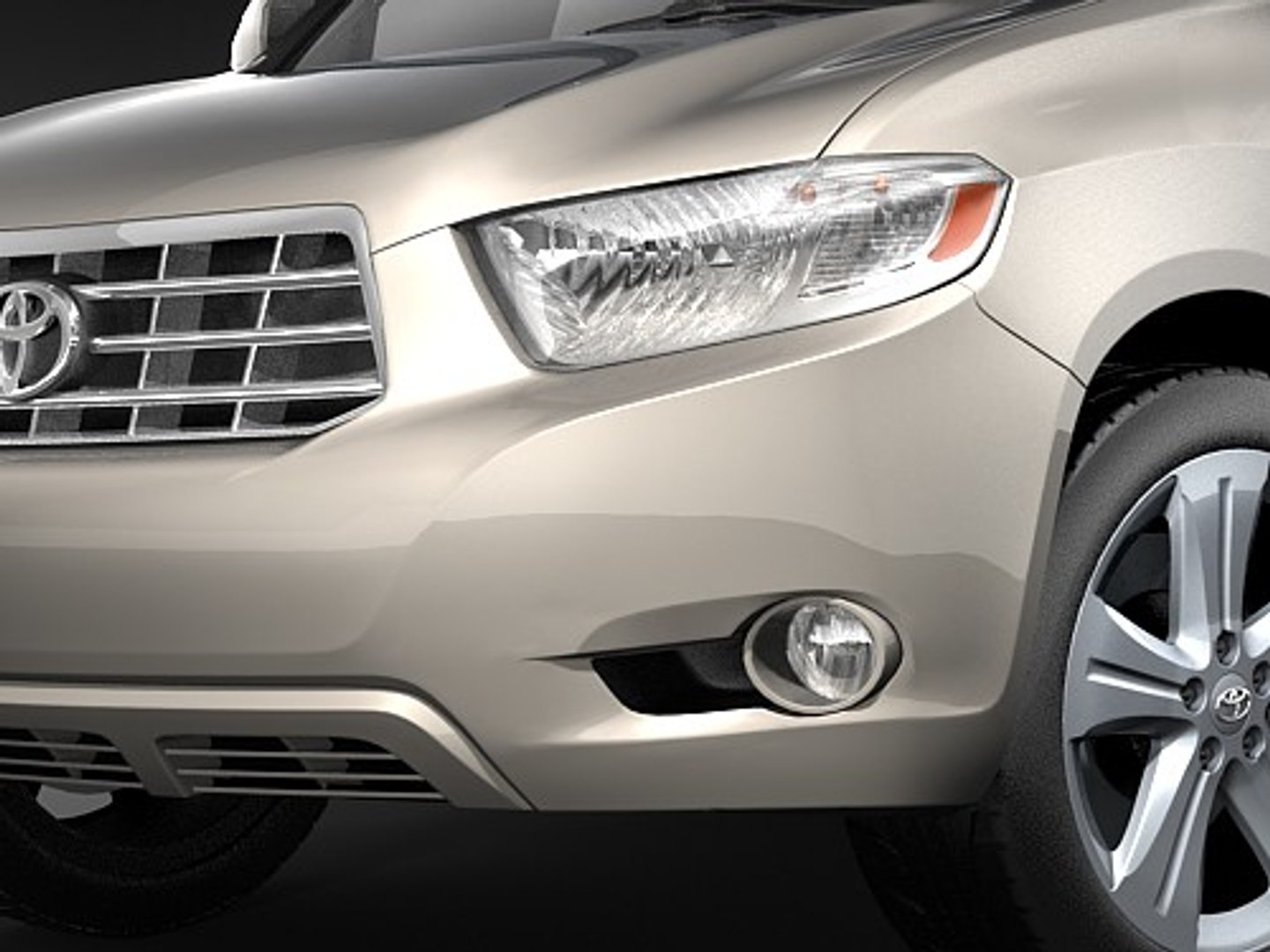 toyota highlander 3d model
