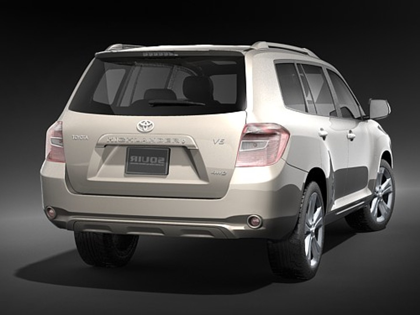 toyota highlander 3d model