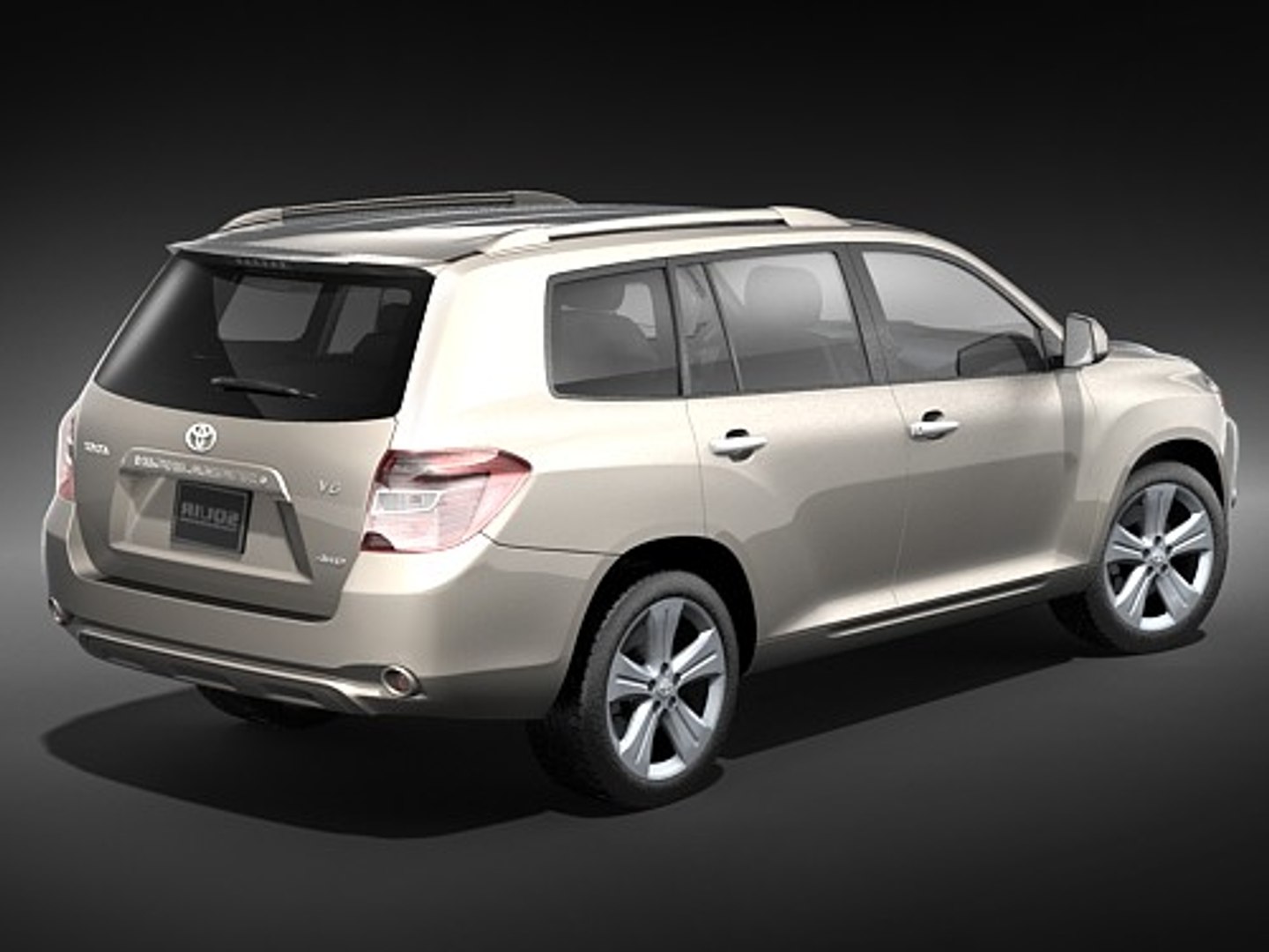 toyota highlander 3d model