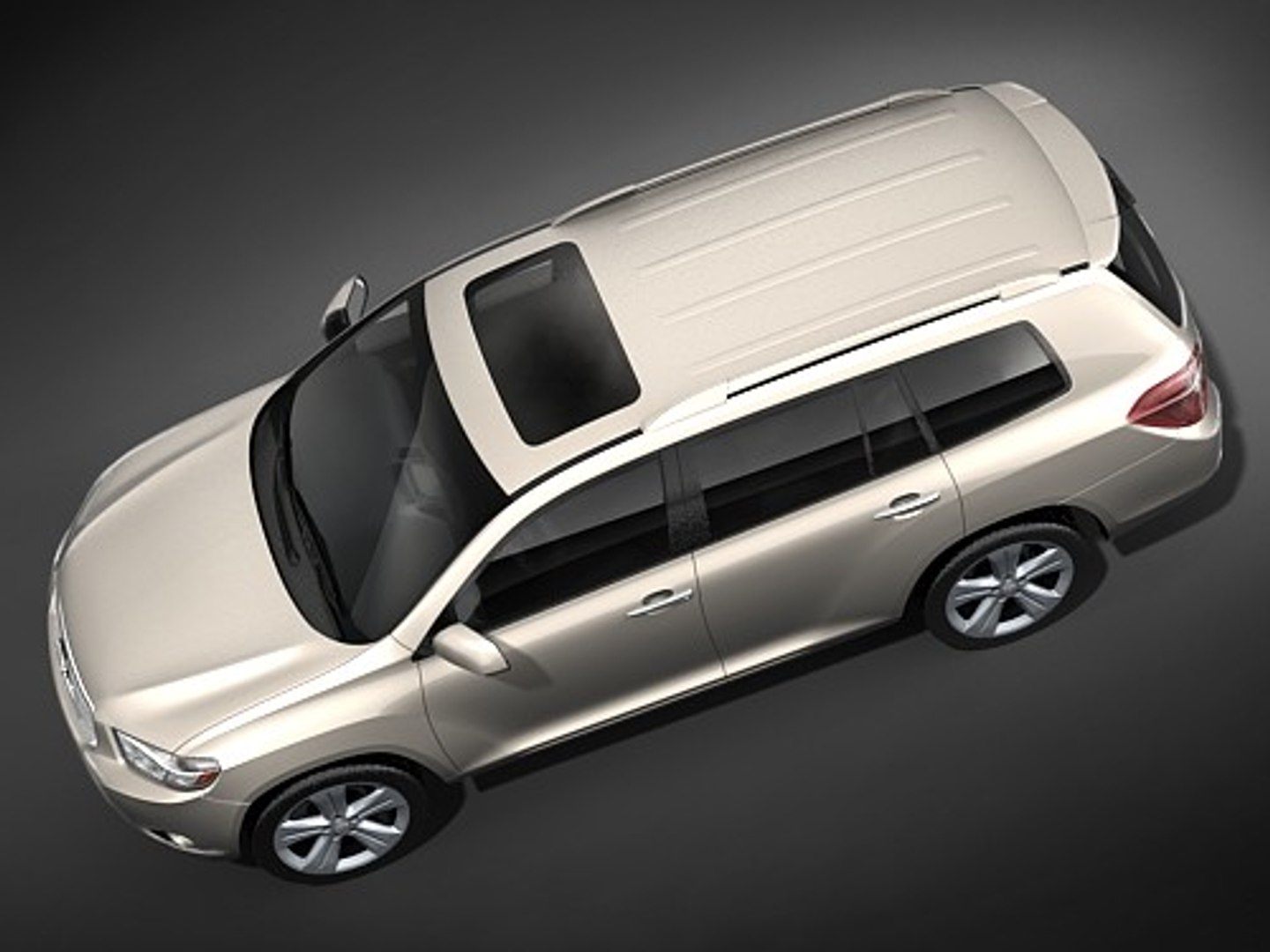 toyota highlander 3d model