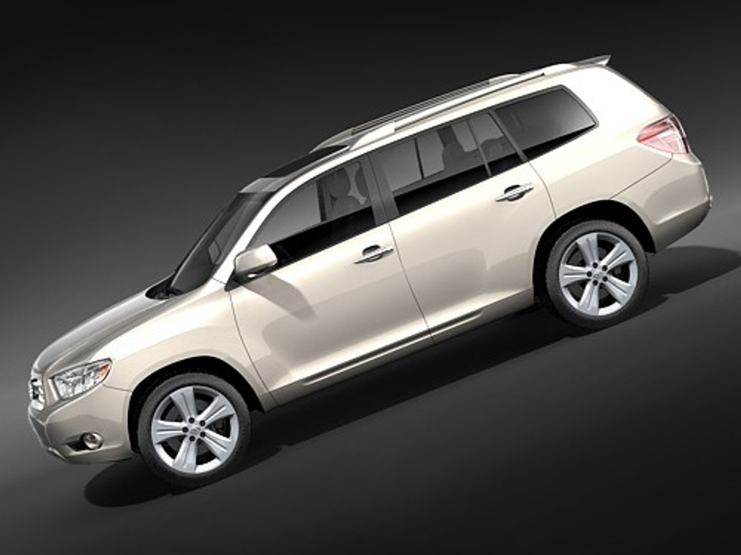 toyota highlander 3d model