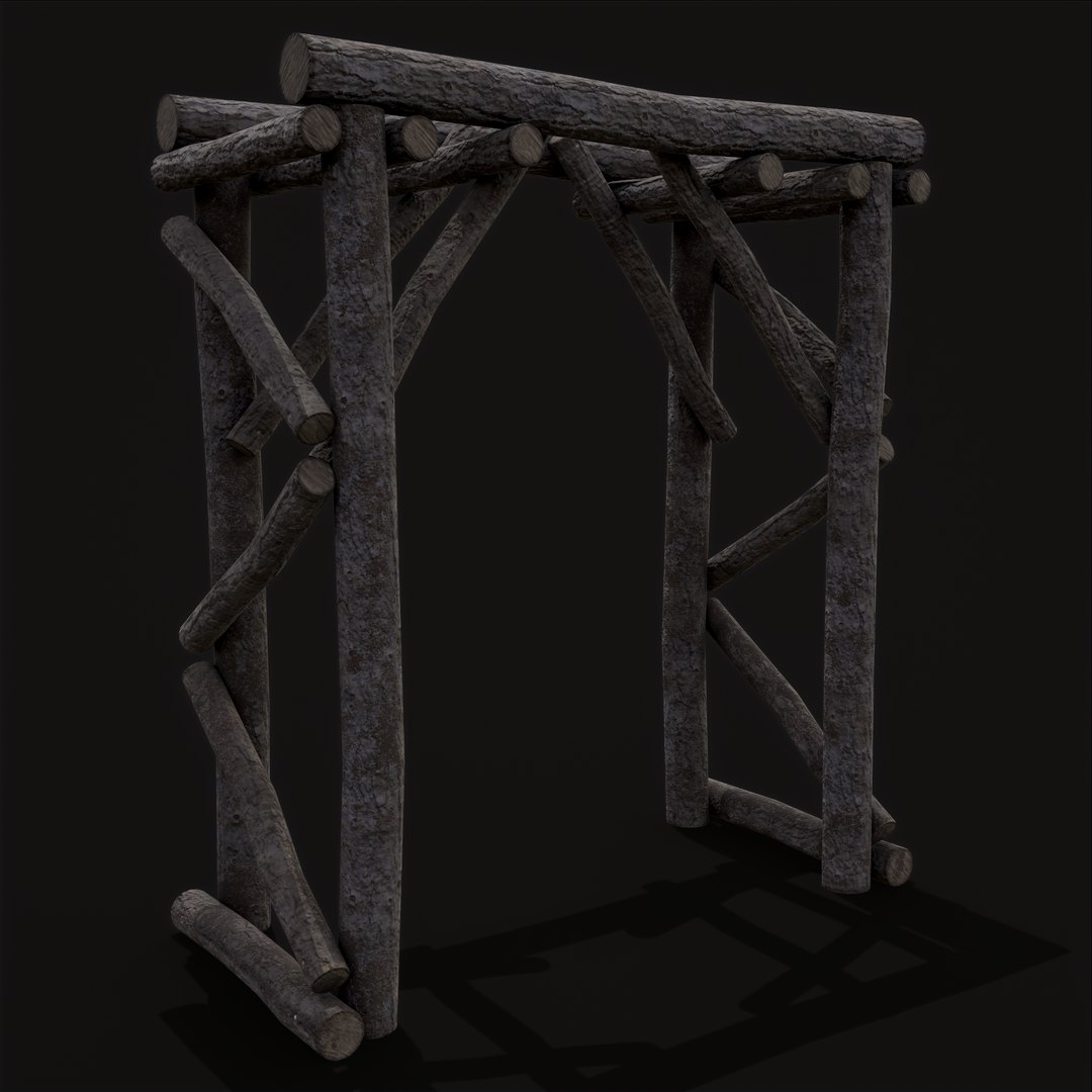 3D Primitive Log Archway model - TurboSquid 1930299