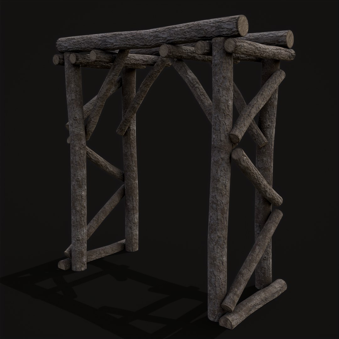 3D Primitive Log Archway Model - TurboSquid 1930299