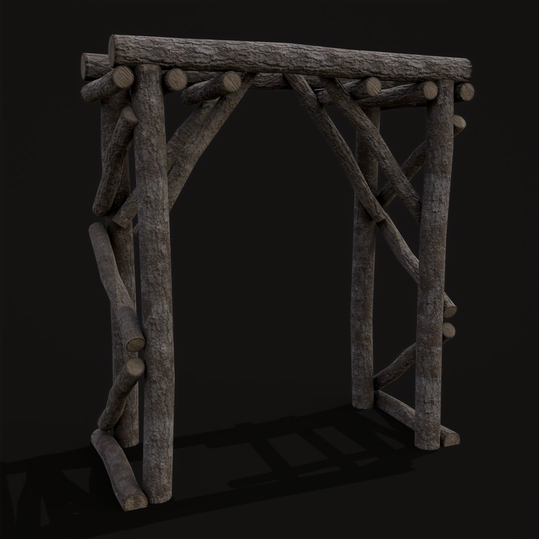 3D Primitive Log Archway Model - TurboSquid 1930299