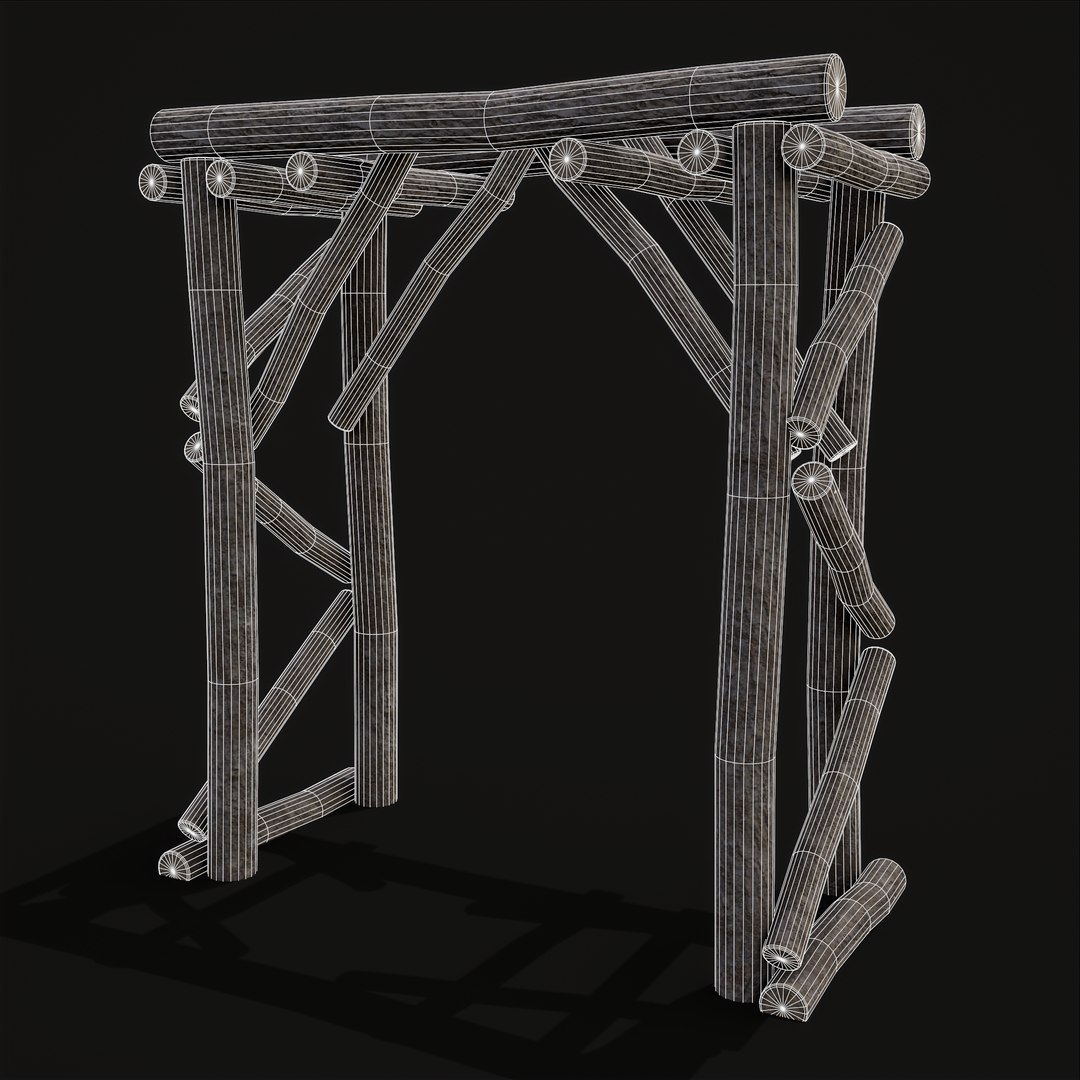3D Primitive Log Archway Model - TurboSquid 1930299