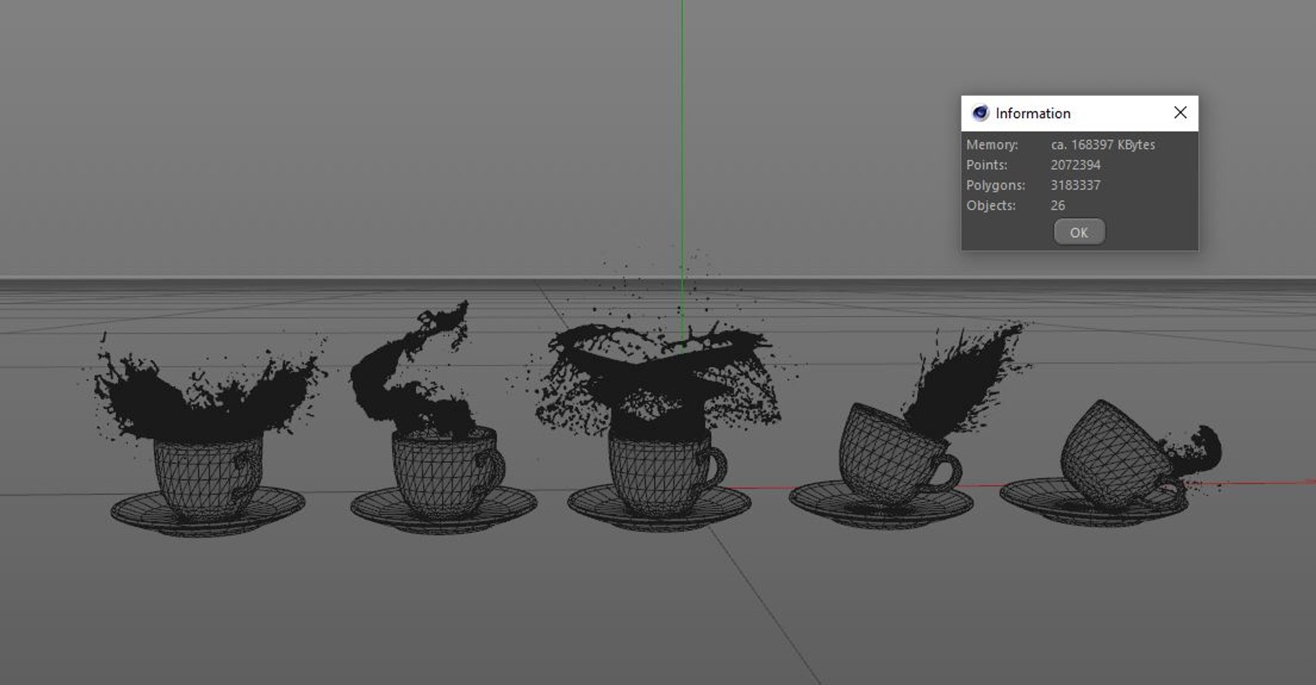 3D Cups Splashs - TurboSquid 1555208