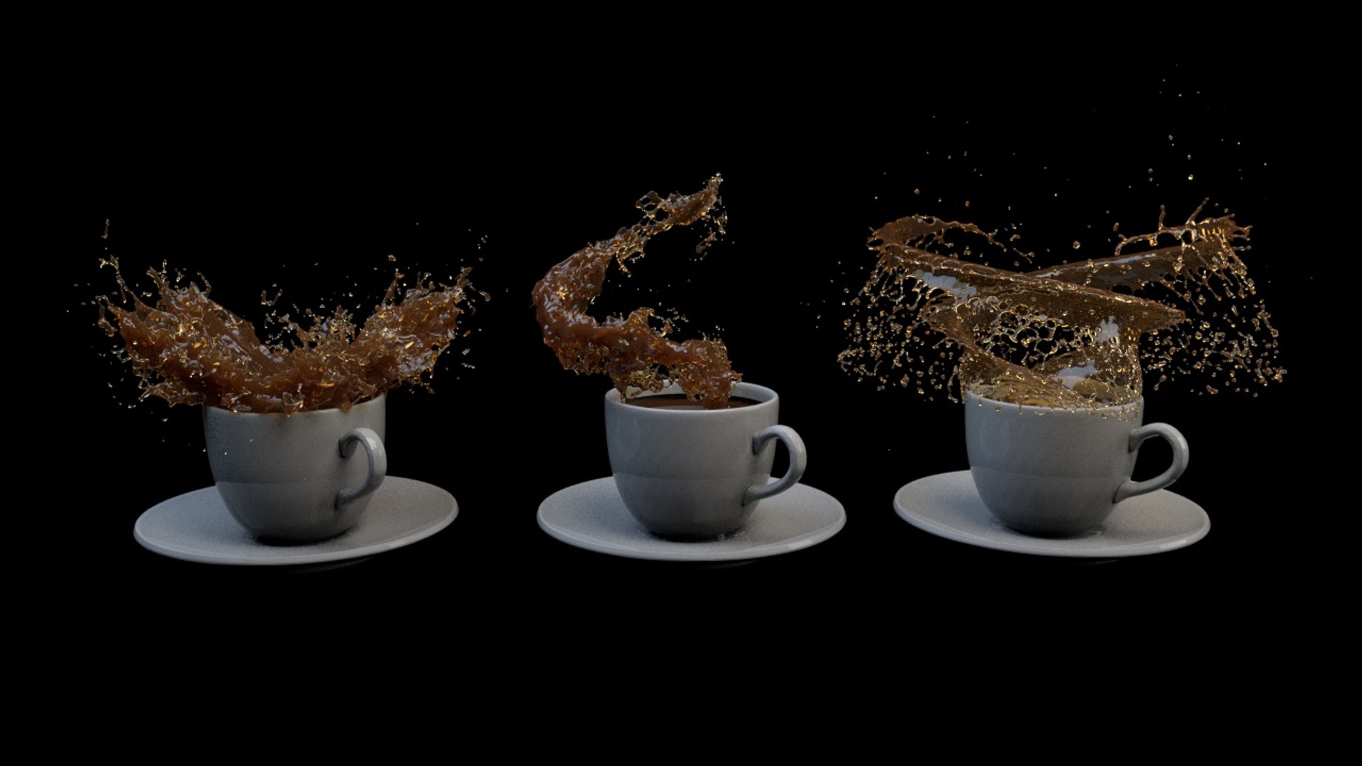 3D Cups Splashs - TurboSquid 1555208