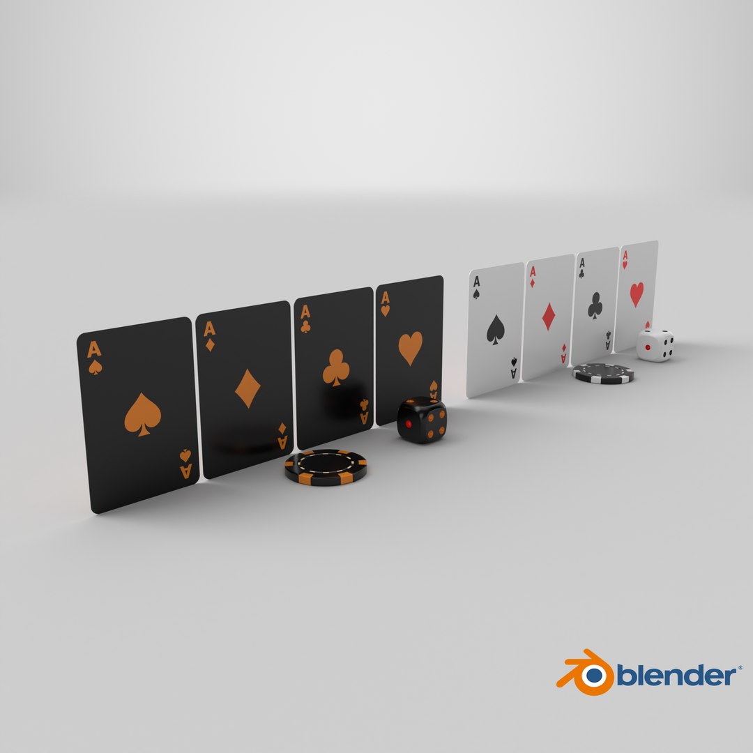 Casino Poker Set 3D Model - TurboSquid 2507515