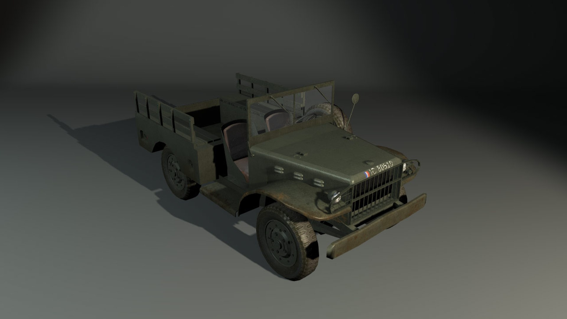 dodge wc 51 3d model