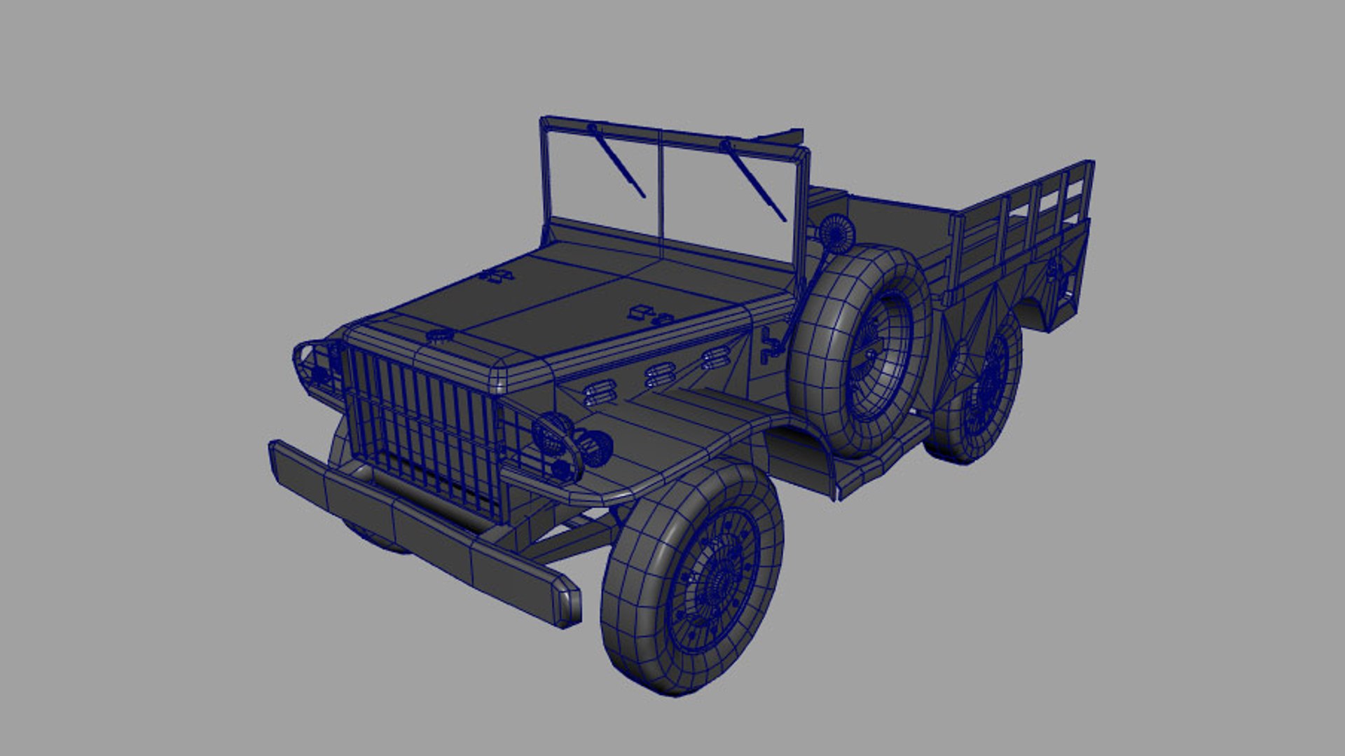 dodge wc 51 3d model