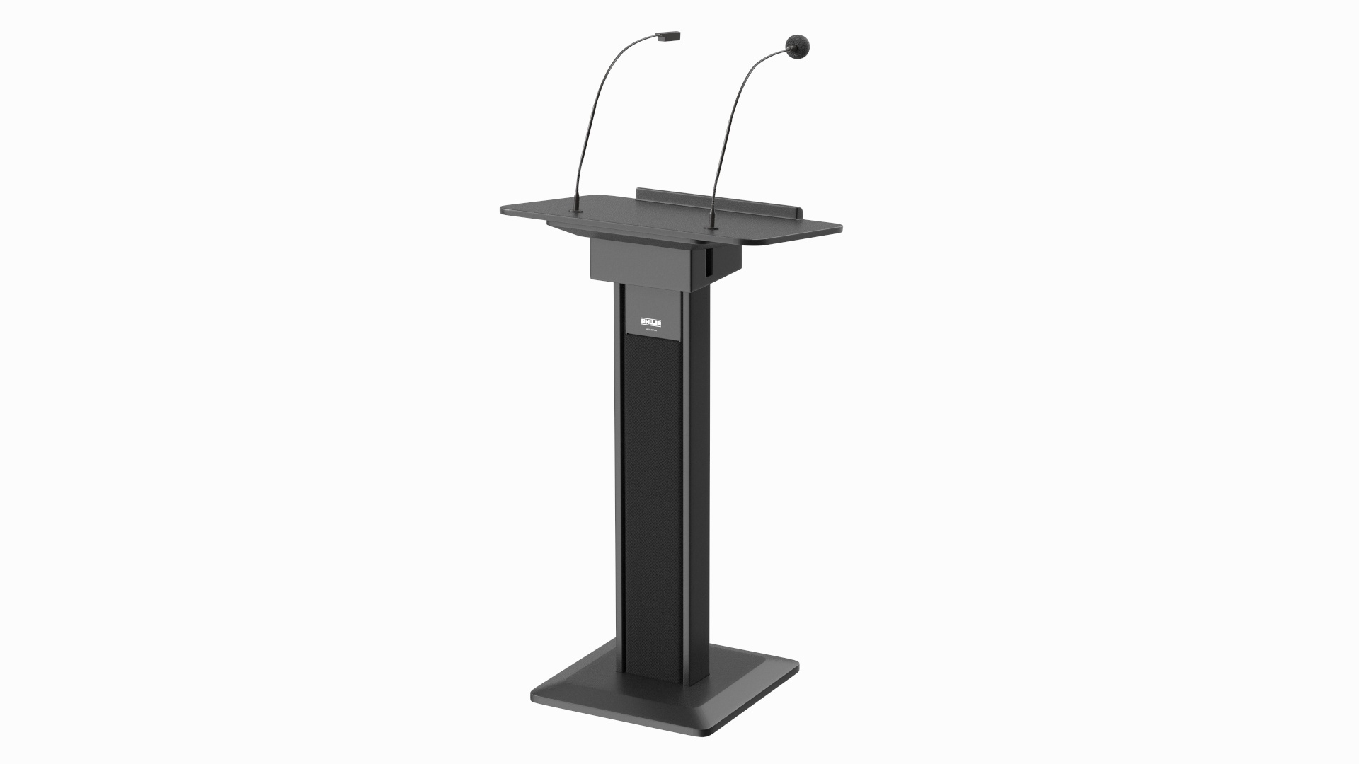 Lectern System Podium Ahuja ASL-3000R Black 3D Model - TurboSquid 2063602
