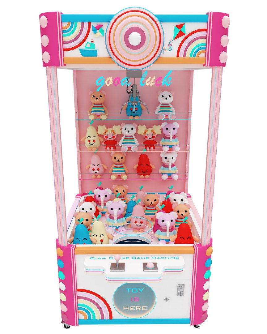 3D Claw Crane Arcade Game Machine Model - TurboSquid 2218205
