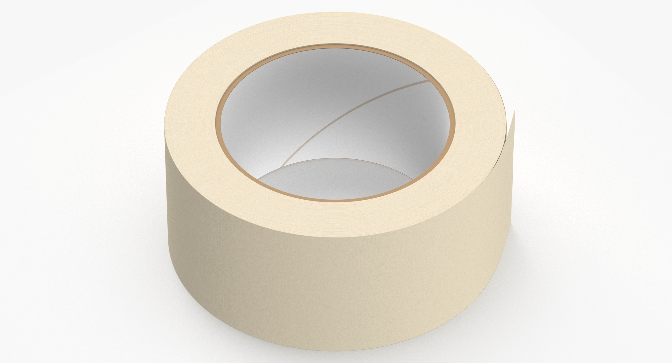modelo 3d Masking Tape 7 Inch Beige and Blue - TurboSquid 2098365