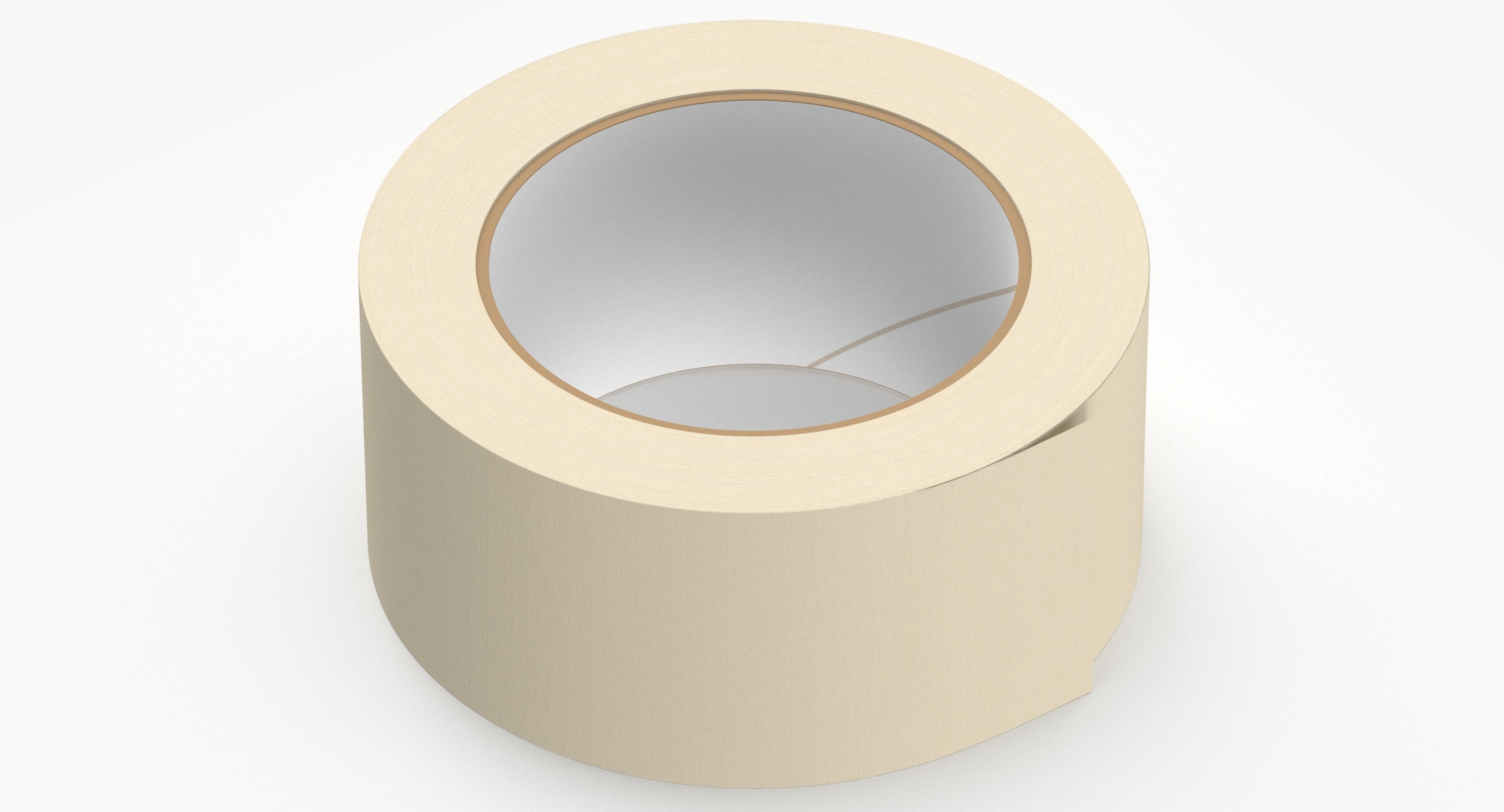 modelo 3d Masking Tape 7 Inch Beige and Blue - TurboSquid 2098365