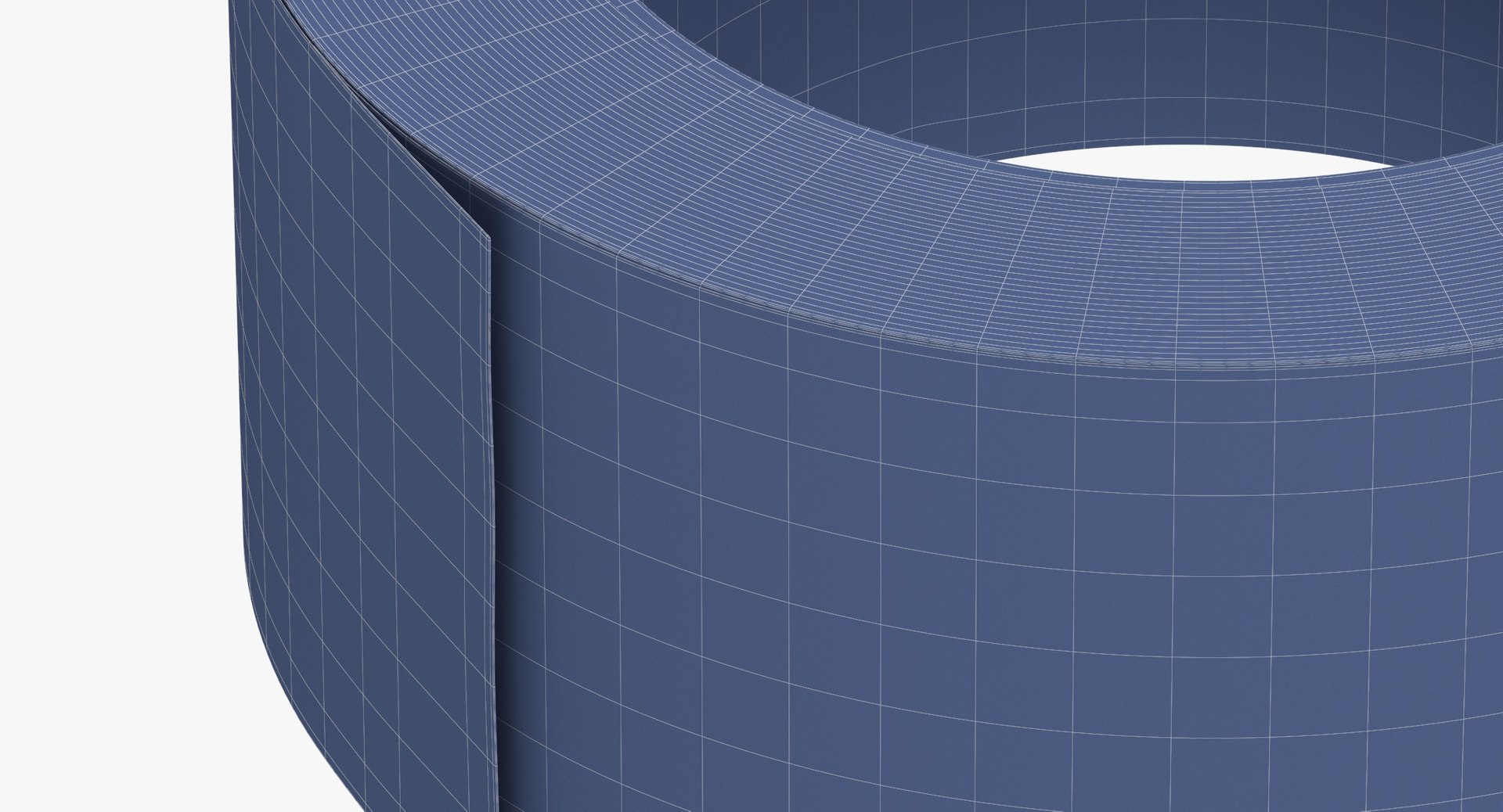 3D Model Masking Tape 7 Inch Beige And Blue - TurboSquid 2098365