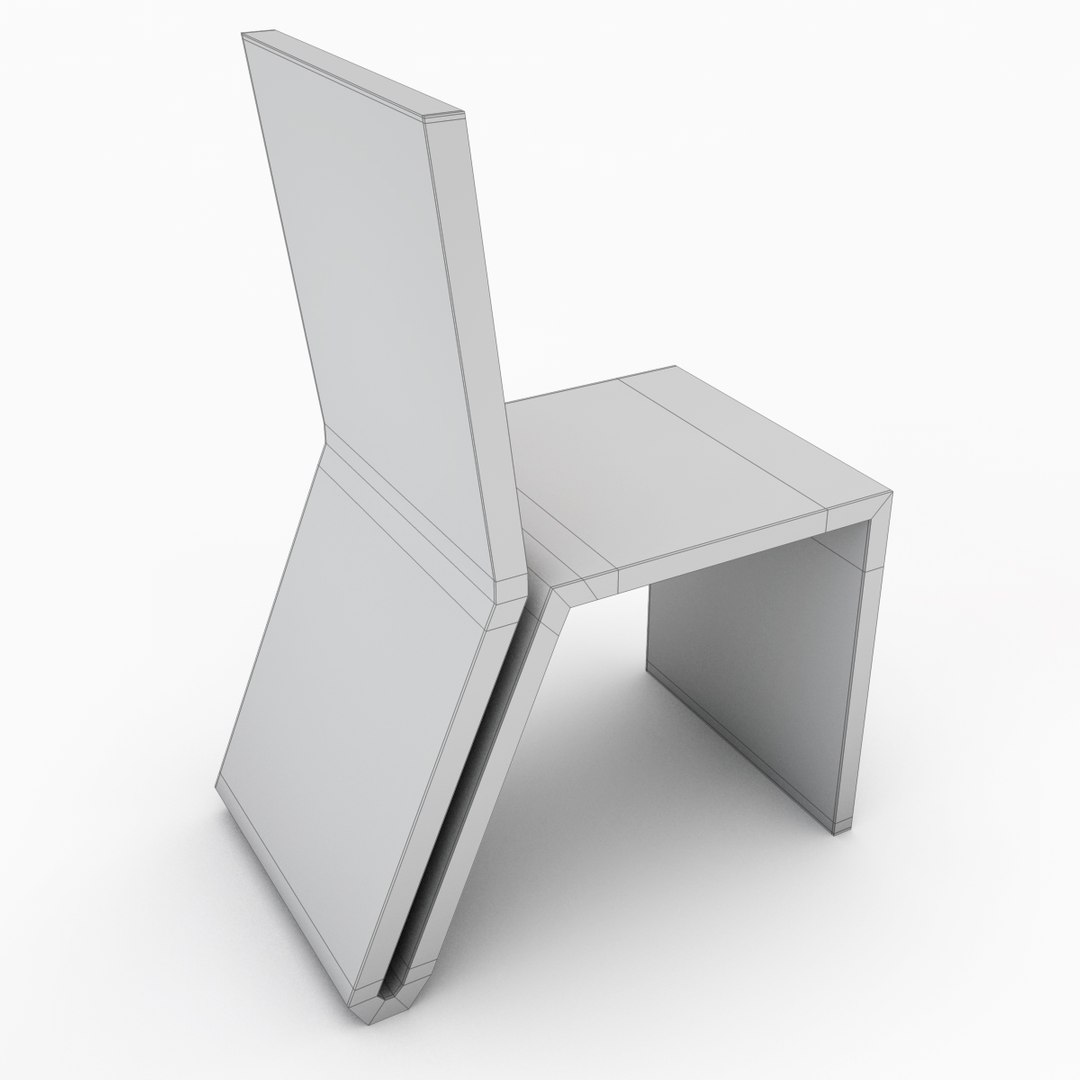 3d Model Plastic Table Chairs
