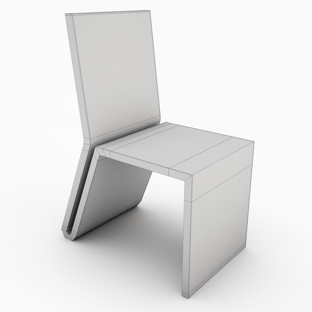 3d Model Plastic Table Chairs