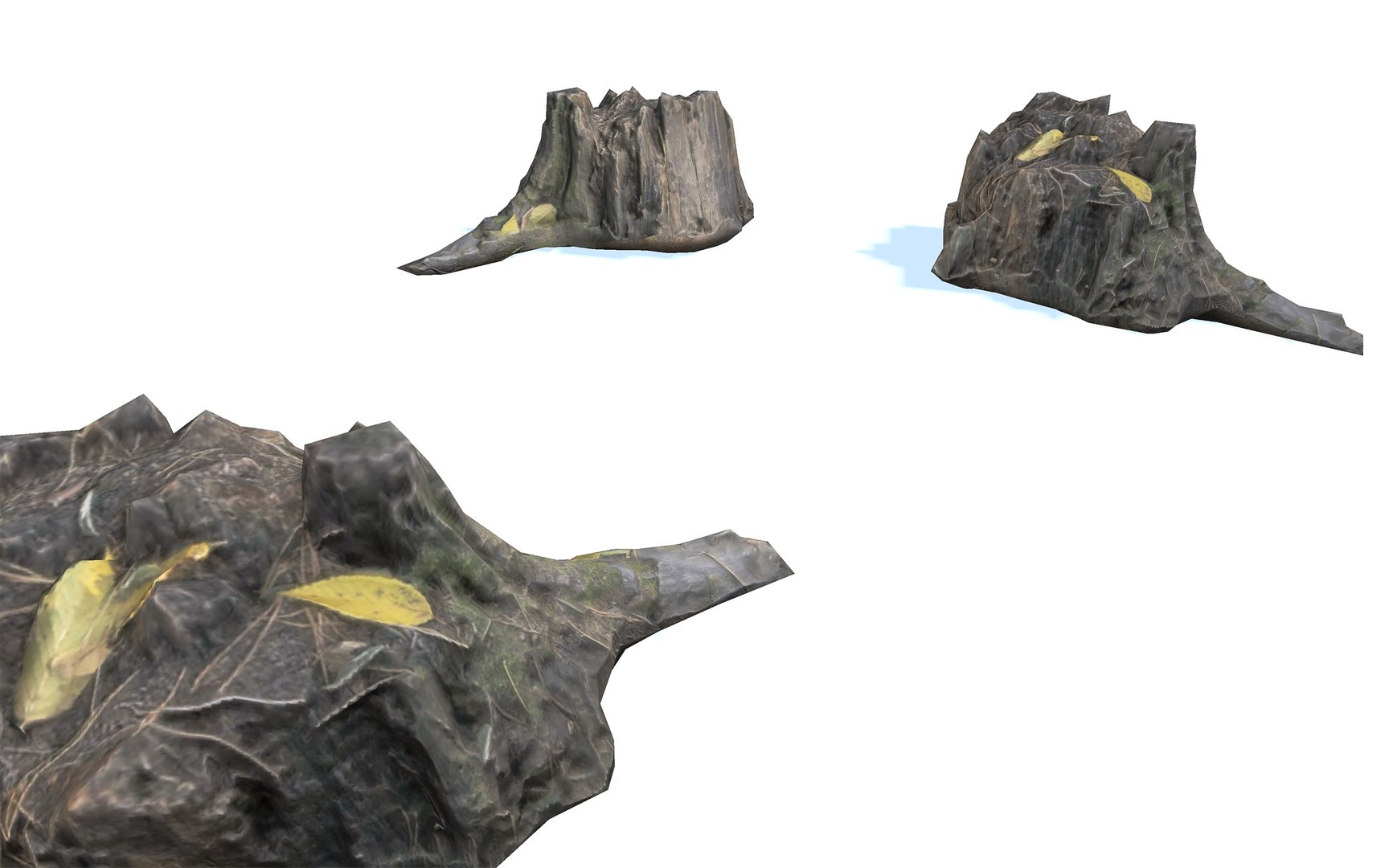 3D Broken Dead Tree Stump - TurboSquid 1513620