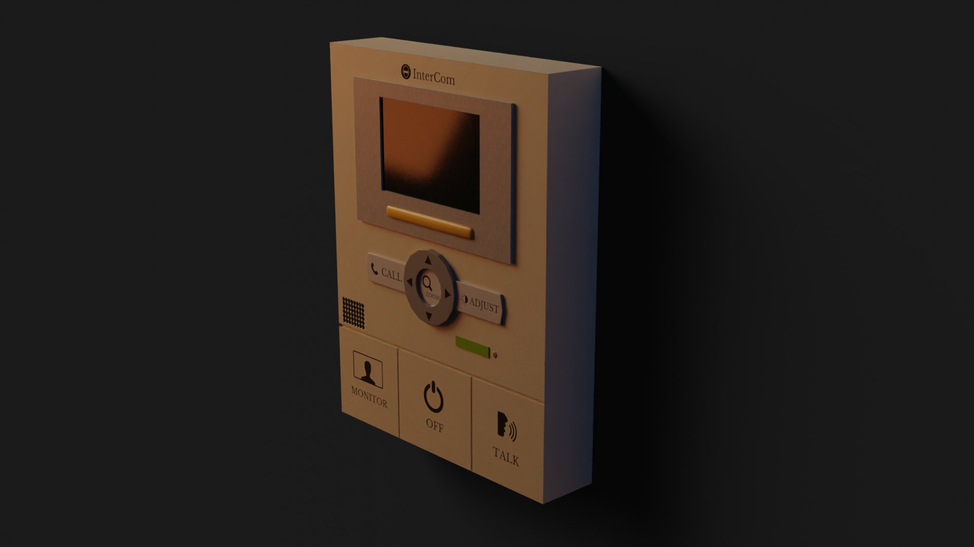 3D Model Intercom Pbr - TurboSquid 1582603