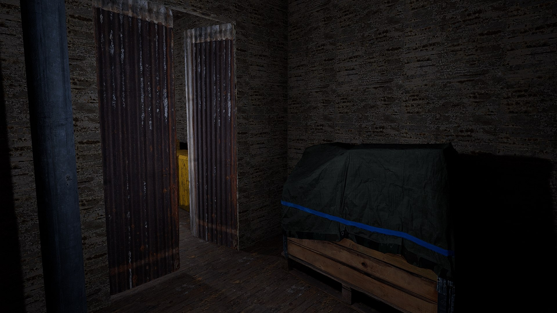 3D Rusty Dark Horror Basement Floor 3 Rooms Model - TurboSquid 2375273
