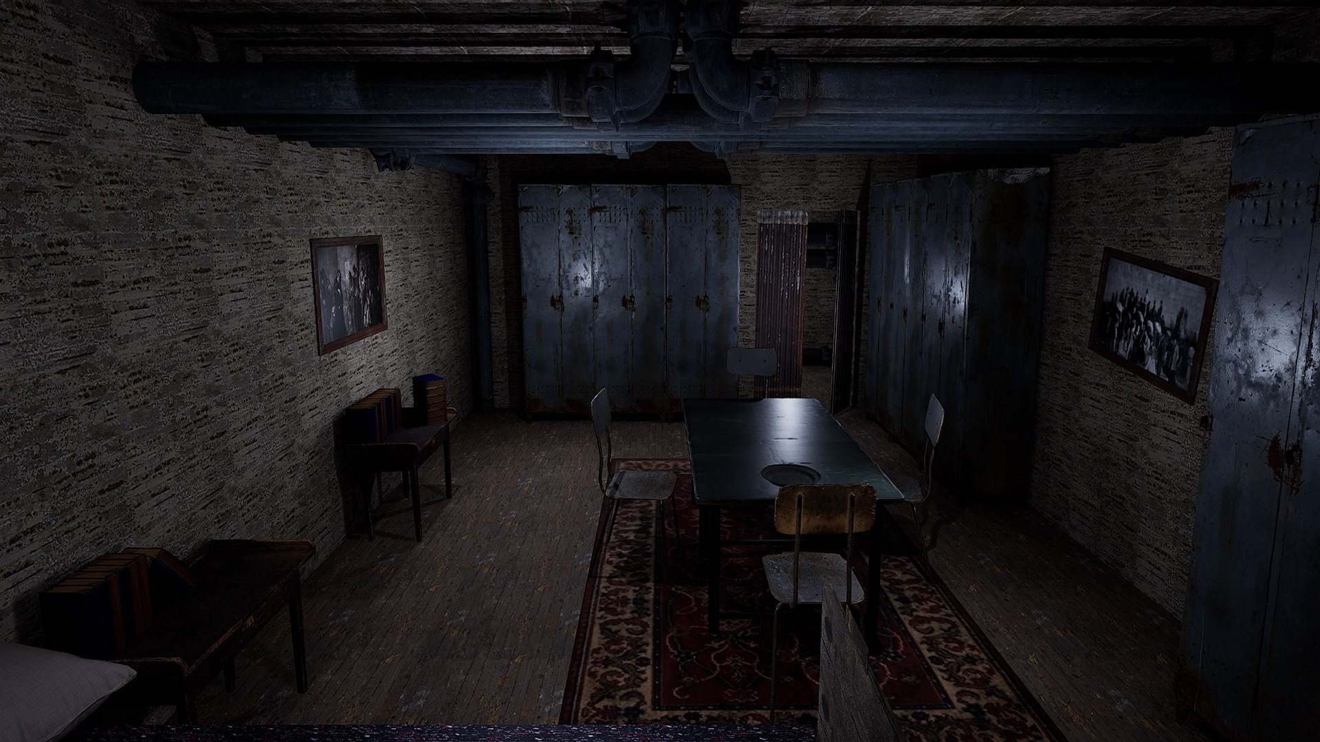 3D Rusty Dark Horror Basement Floor 3 Rooms Model - TurboSquid 2375273