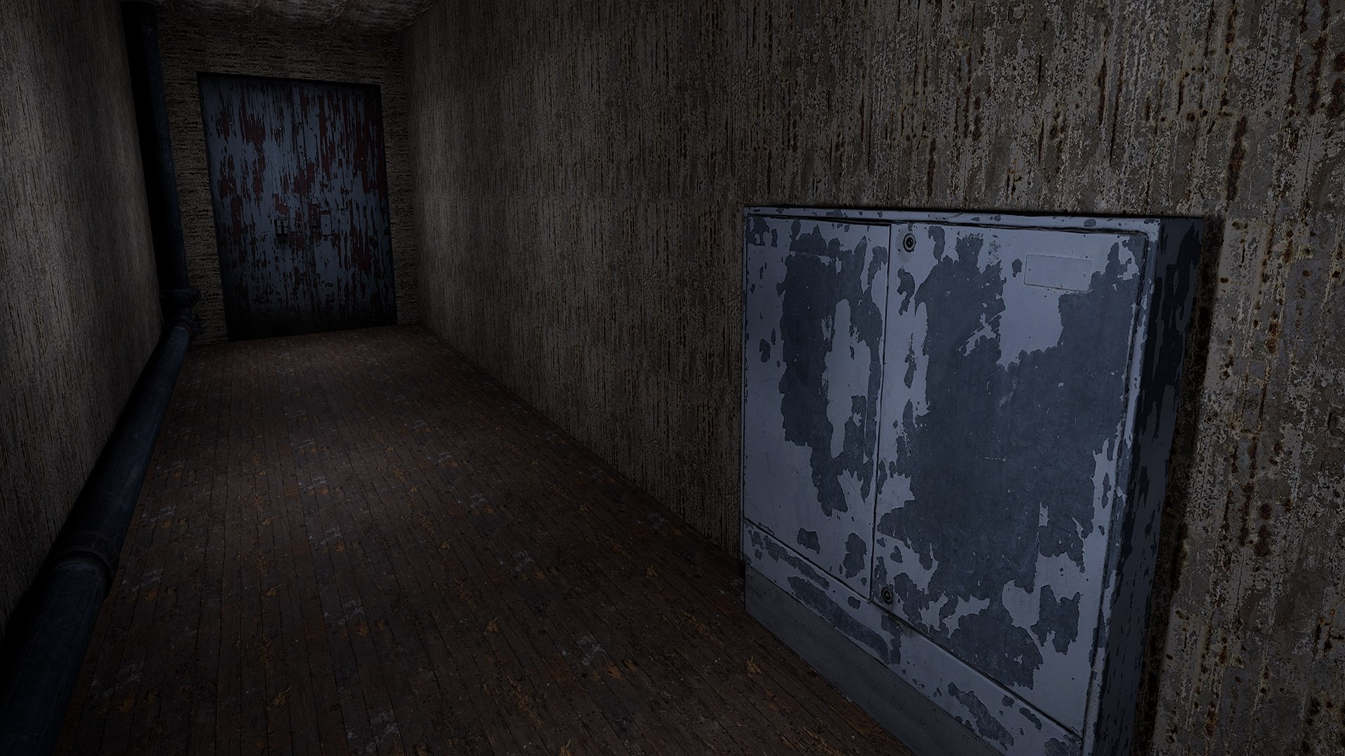 3D Rusty Dark Horror Basement Floor 3 Rooms Model - TurboSquid 2375273