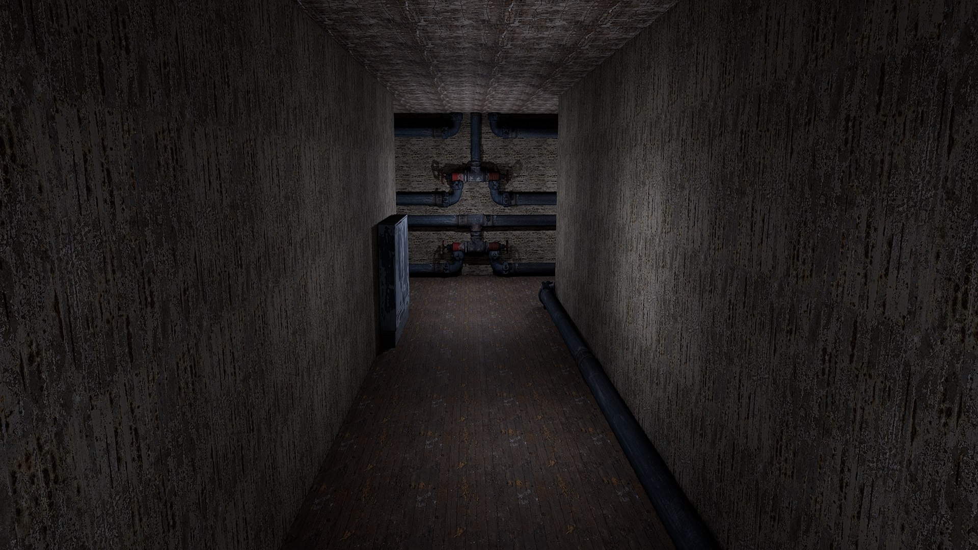 3D Rusty Dark Horror Basement Floor 3 Rooms Model - TurboSquid 2375273