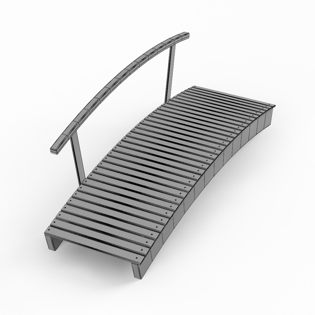 3dsmax Wooden Bridge