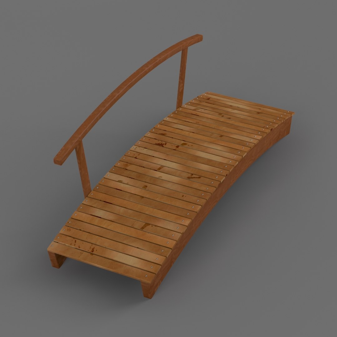 3dsmax Wooden Bridge