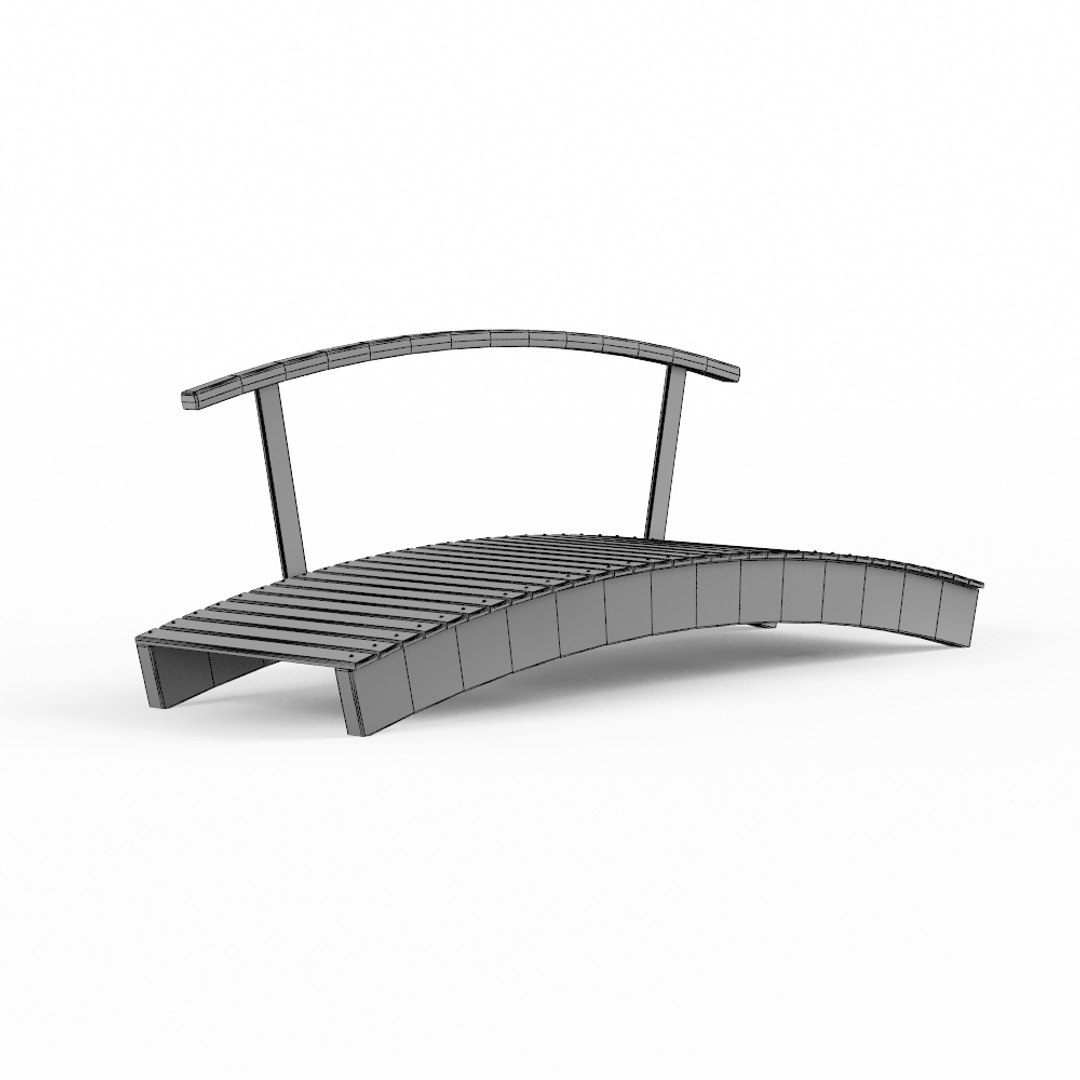3dsmax Wooden Bridge