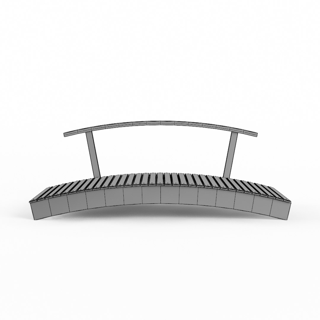 3dsmax Wooden Bridge